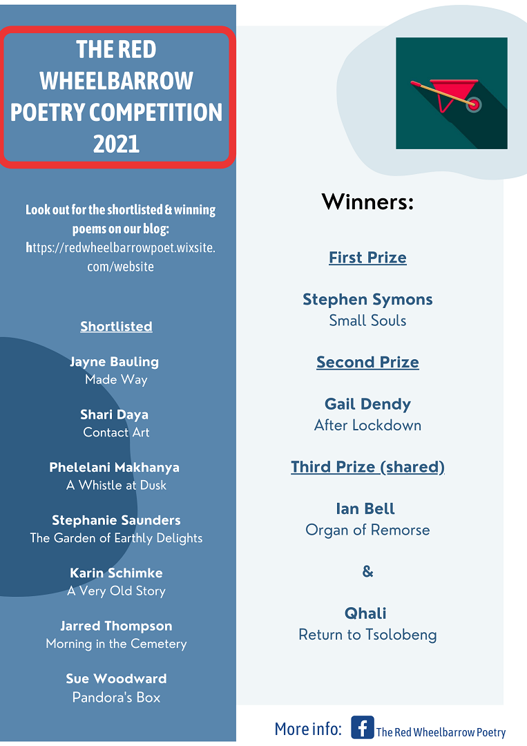 Stephen Symons wins The Red Wheelbarrow Poetry Competition