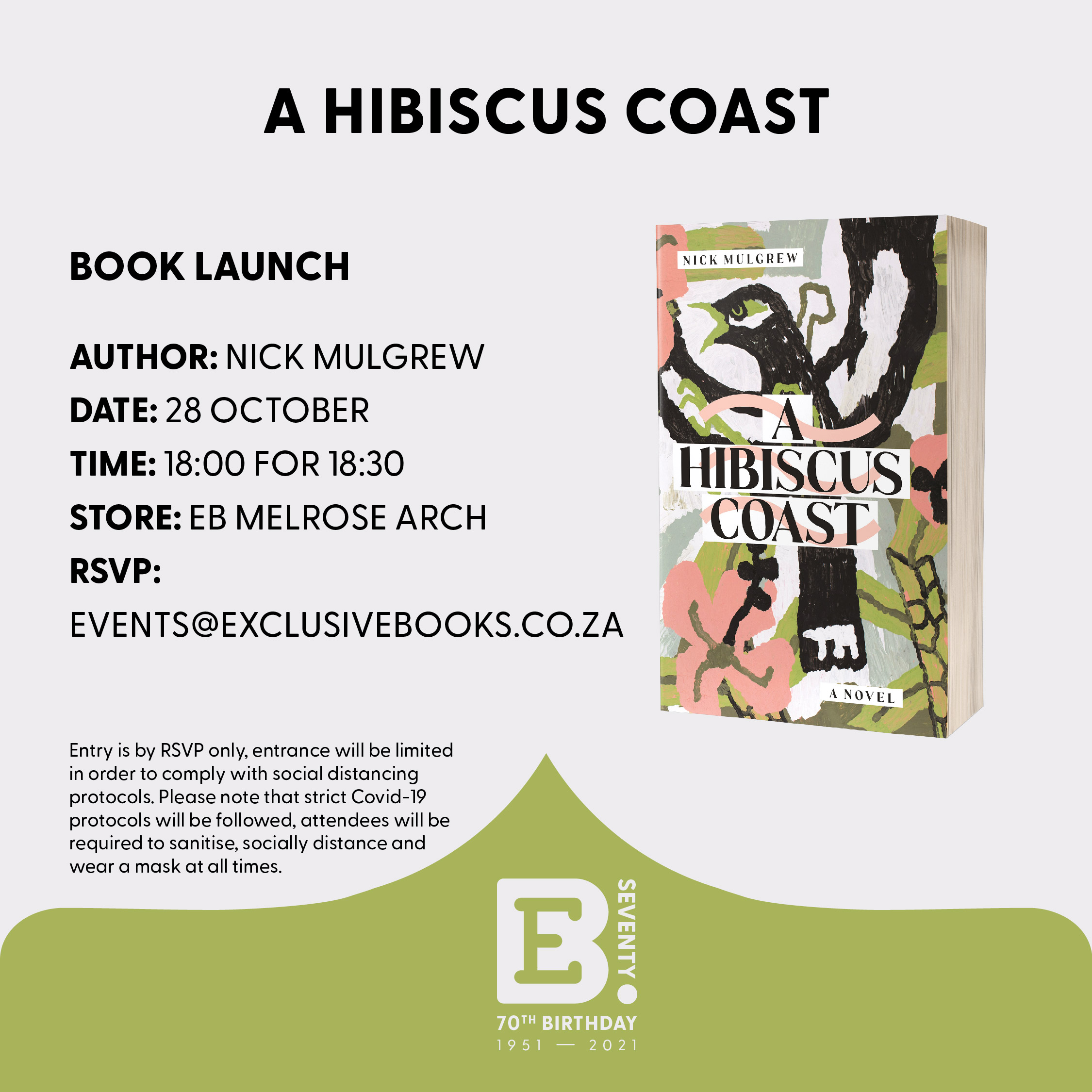 Book launch: A HIBISCUS COAST by NICK MULGREW to be launched at EB ...