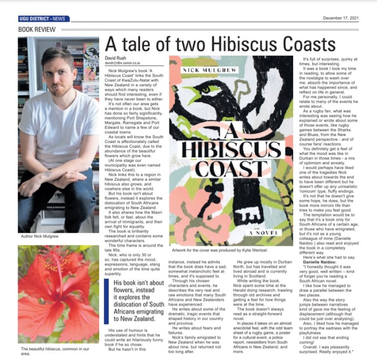 David Rush and Danielle Naidoo review A HIBISCUS COAST by Nick Mulgrew ...
