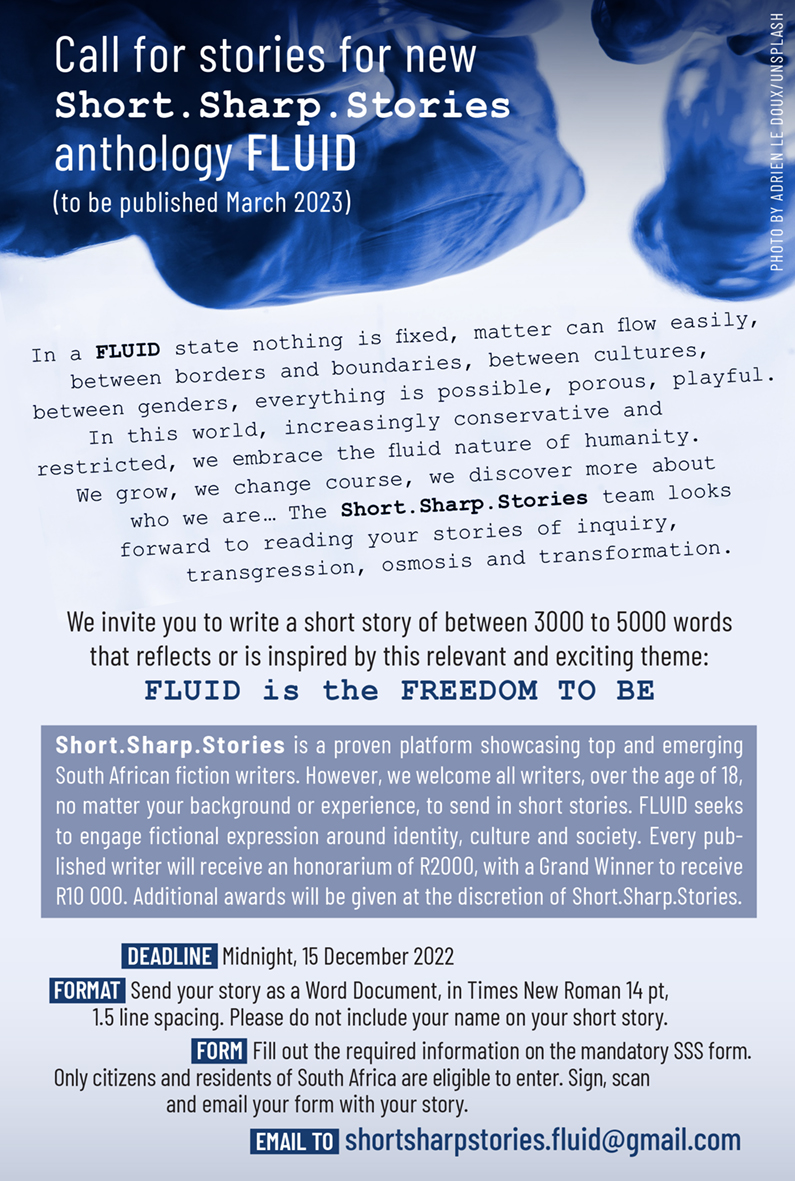 SHORT.SHARP.STORIES returns with an exciting theme: FLUID – FREEDOM TO BE