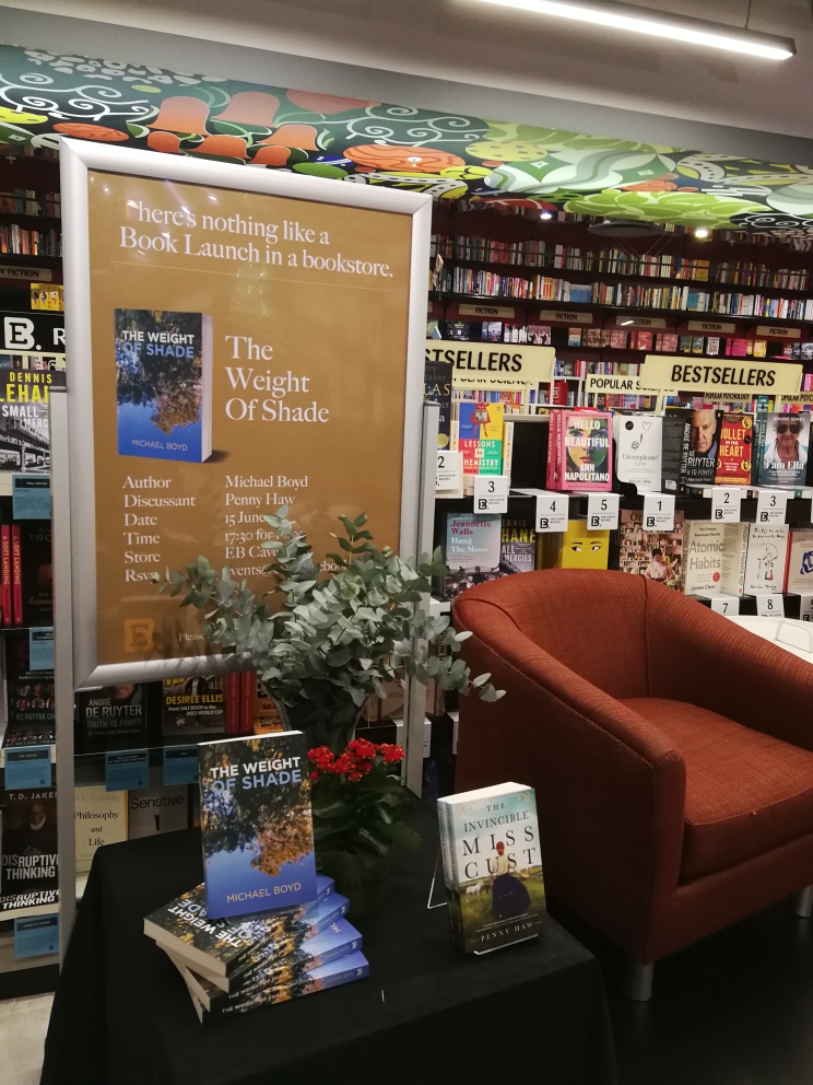 The Weight of Shade by Michael Boyd launched at Exclusive Books Cavendish
