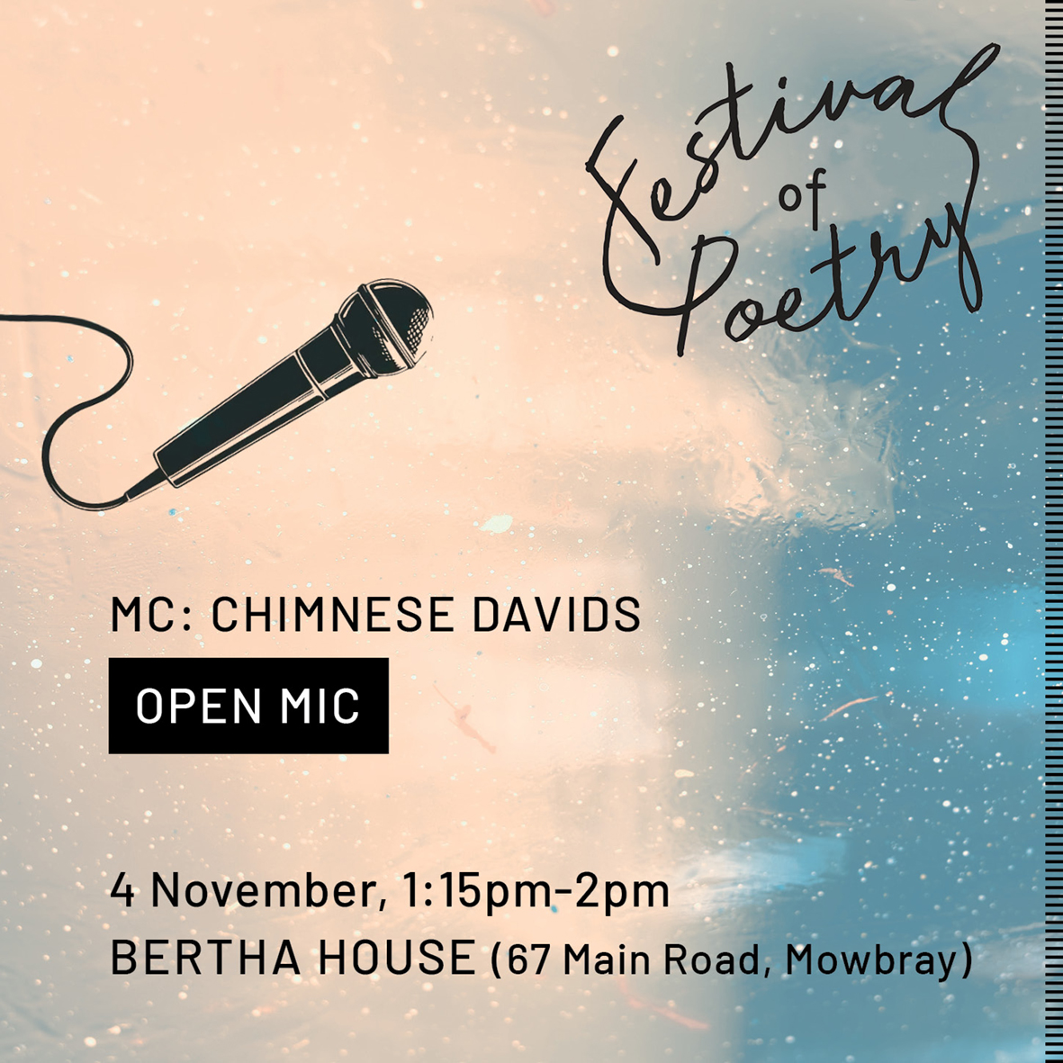 Festival of Poetry – 4 November 2023