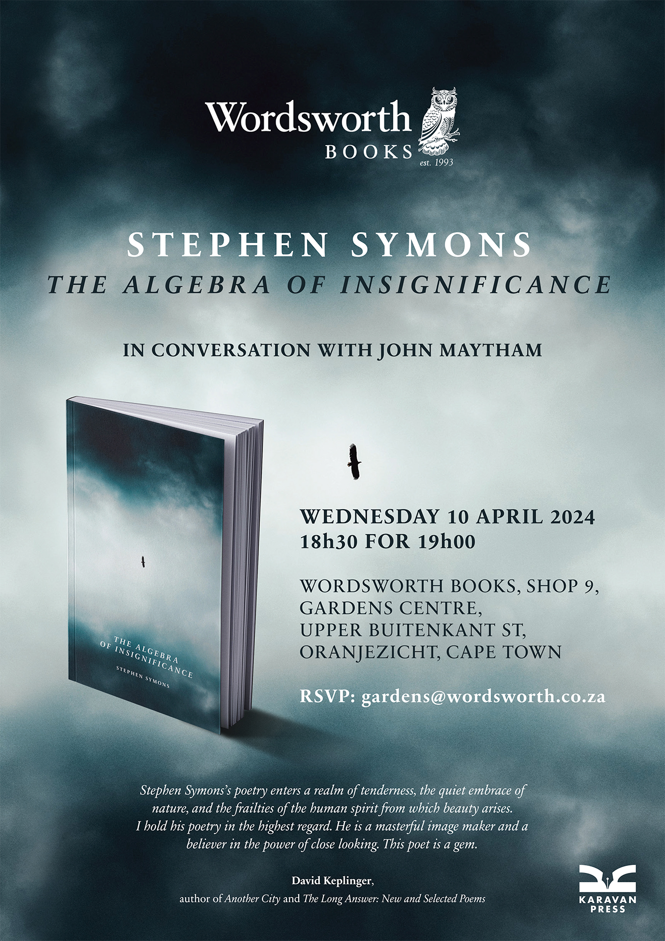 ‘The Algebra of Insignificance’ by Stephen Symons to be launched at ...