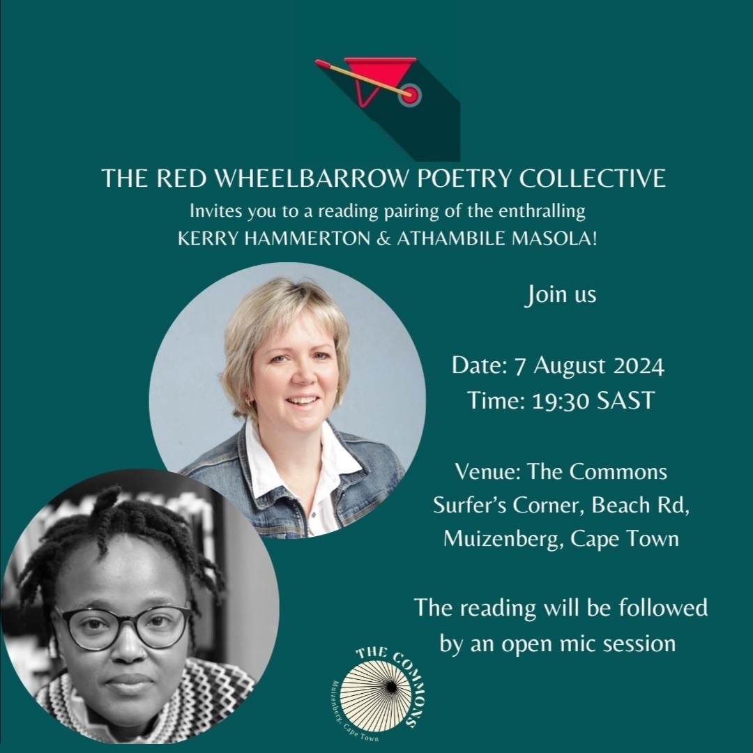 Kerry Hammerton and Athambile Masola reading at The Red Wheelbarrow