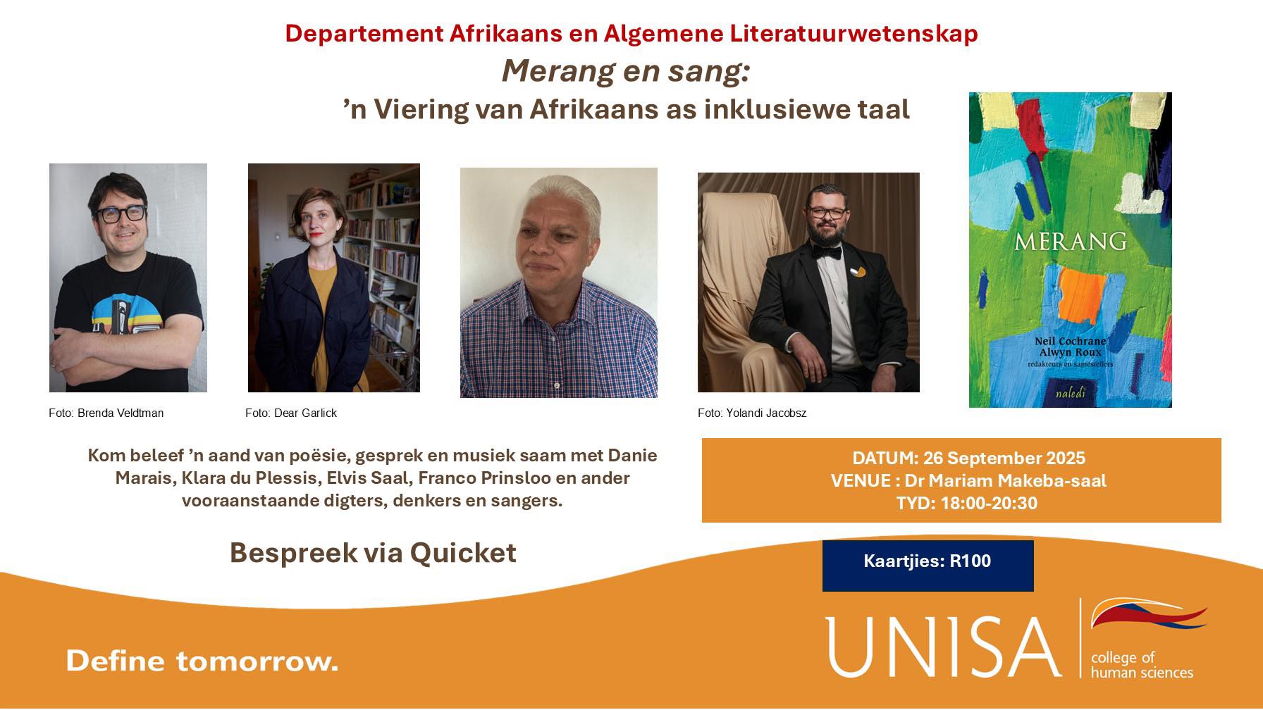 MERANG & SANG: ’n Viering van Afrikaans as inklusiewe taal met Danie ...