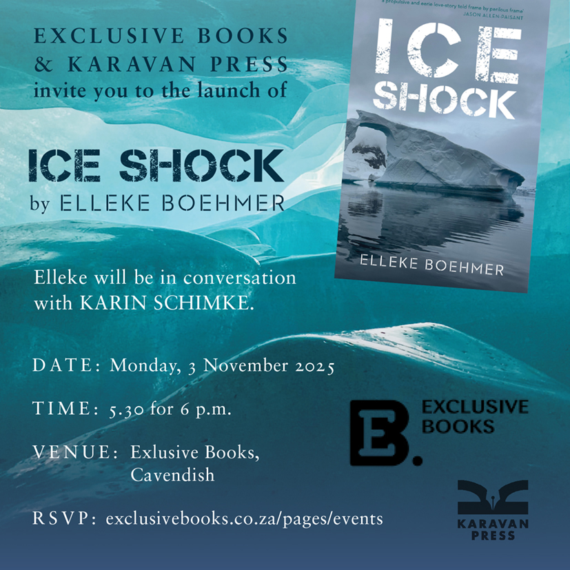 Exclusive Books Cavendish launch of ICE SHOCK by Elleke Boehmer