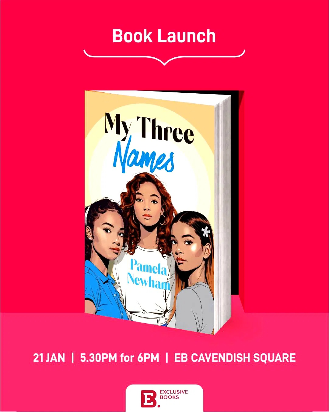 My Three Names by Pamela Newham (Indeed Books) to be launched at EB ...